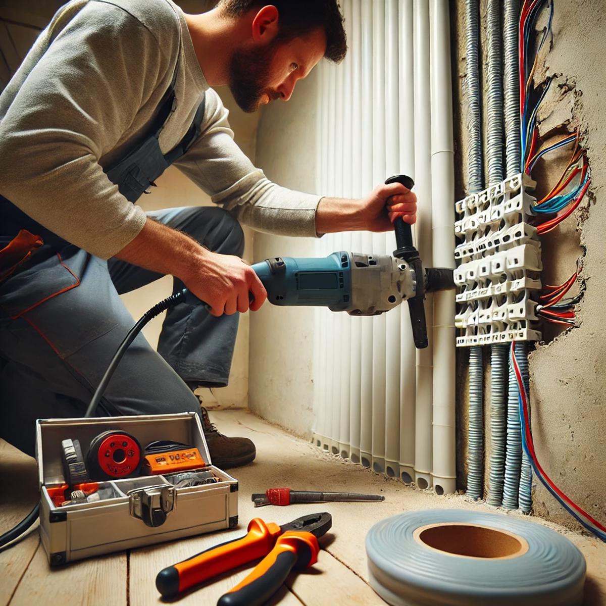 Elektra kabels laten infrezen? Boek een elektricien